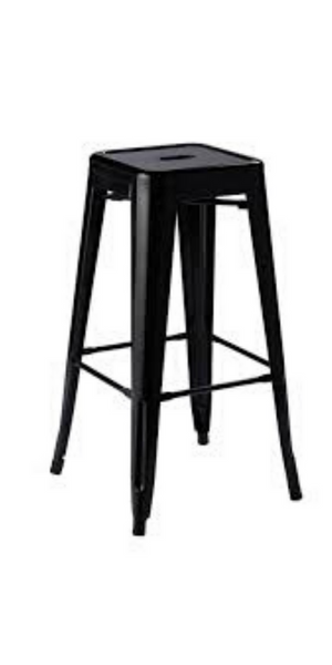 Ivy Tolix Black Stool – Range Event Hire